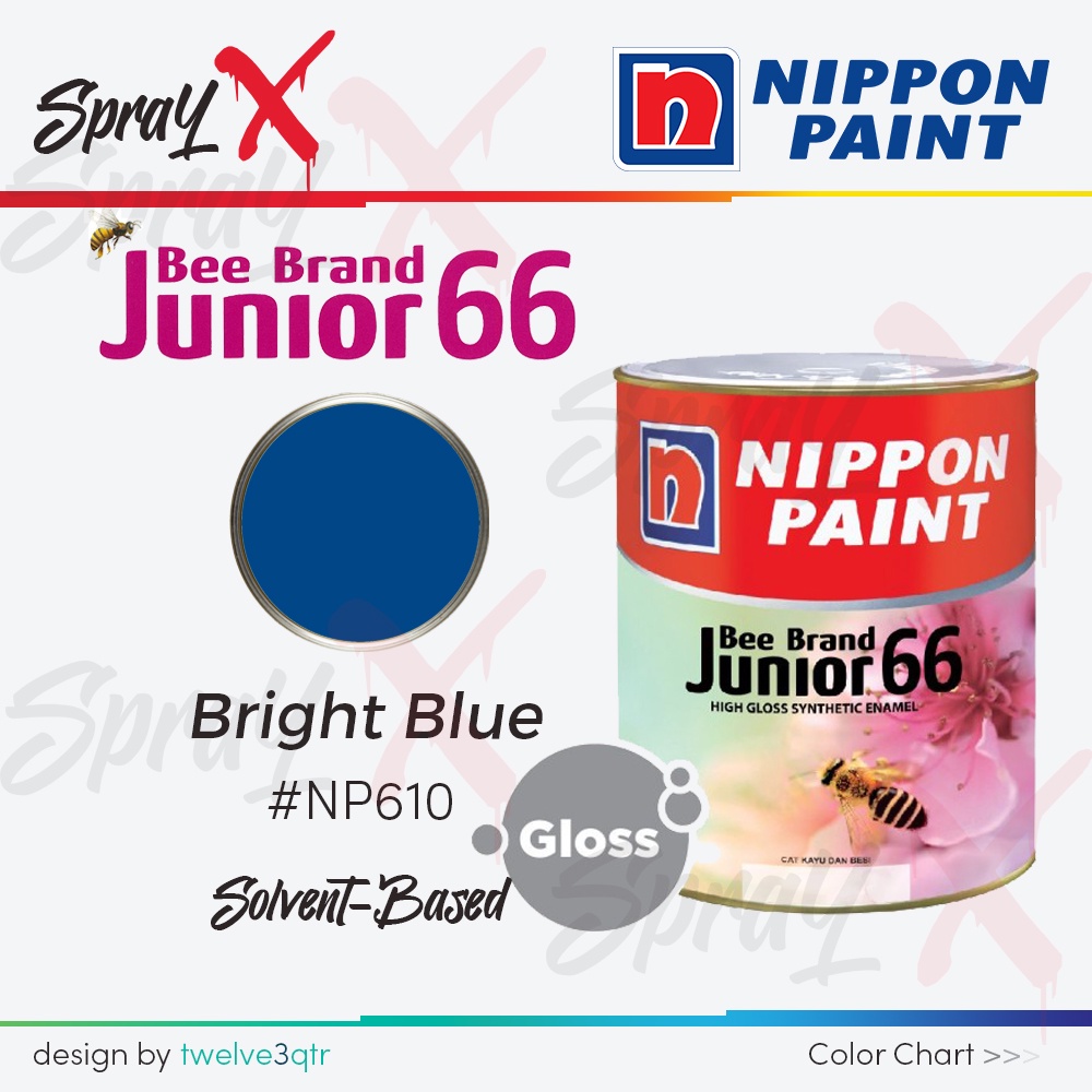 Jual BEE BRAND JUNIOR 66 BRIGHT BLUE NP 610 / BIRU CAS #NP610 0.94 ...