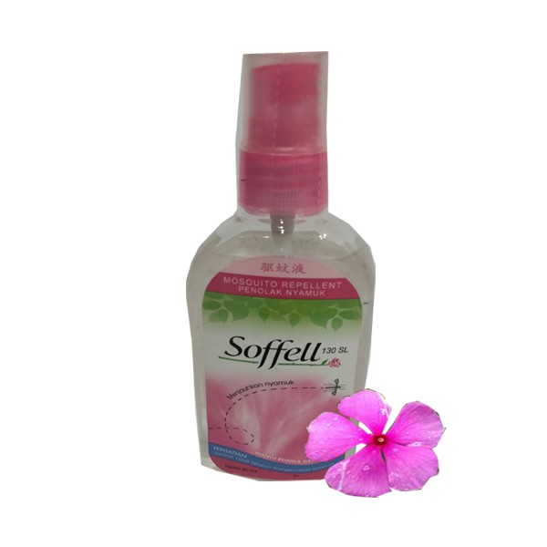 Jual Soffell Spray Anti Nyamuk Bunga Geranium 80 ml Botol | Shopee ...