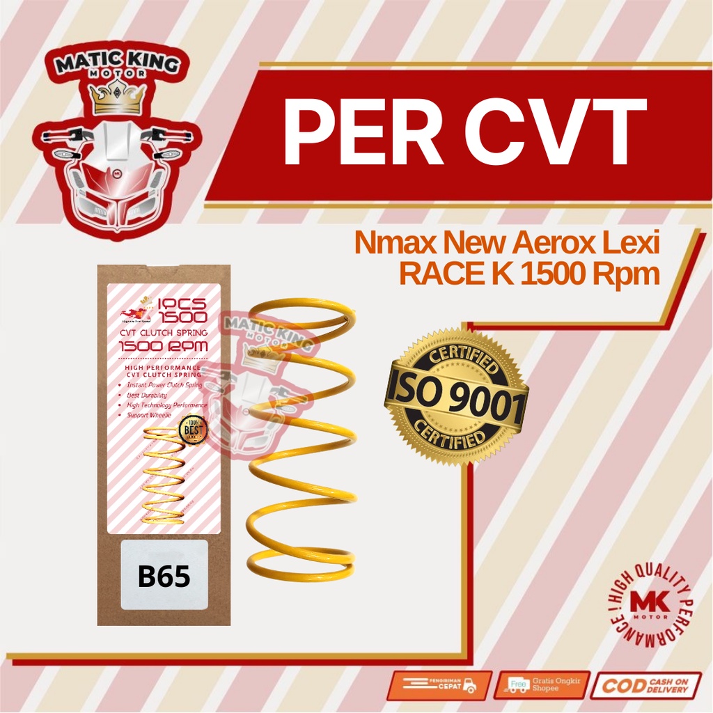 Jual Per CVT Puli Pully Racing B65 Aerox Nmax New Lexi 125 150 155 Race ...