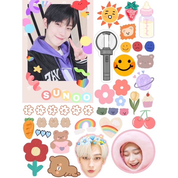 Jual Stiker ENHYPEN Cute Aesthetic ( Sudah Cutting ) Jay Sunghoon Heeseung Sunoo Jake Jungwon ...