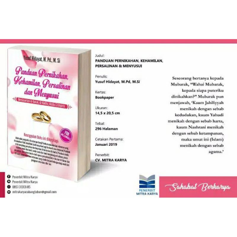 Jual Panduan Pernikahan, Kehamilan, Persalinan dan Menyusui Yusuf Hidayat | Shopee Indonesia