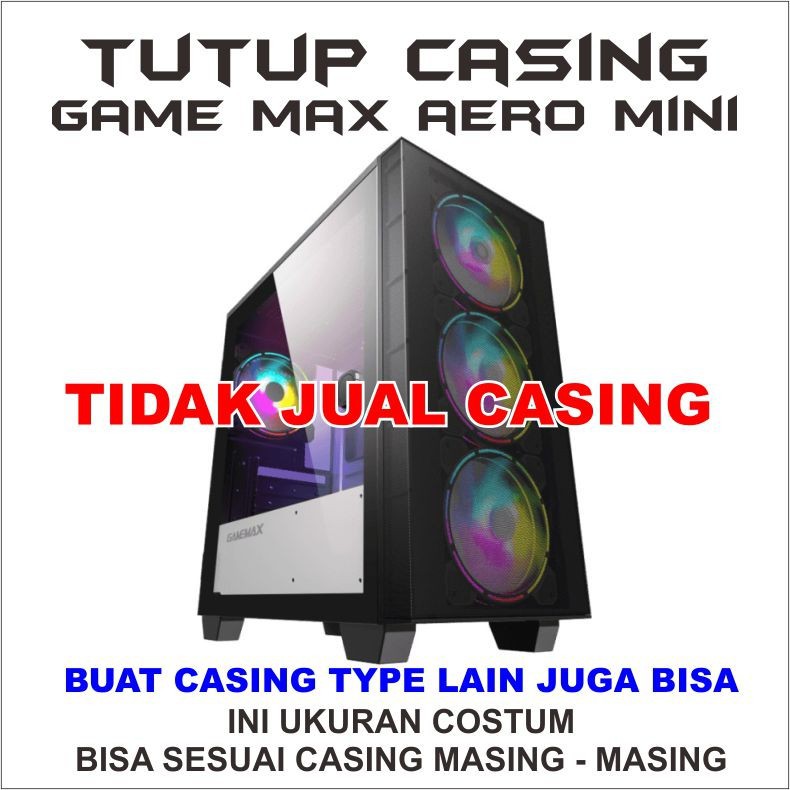 Jual side panel game max aero mini tutup casing pc saja | Shopee Indonesia