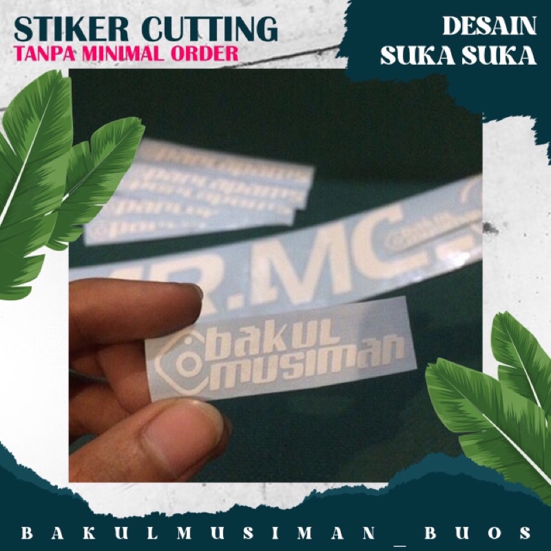 Jual STIKER CUTTING CUSTOM PENGERJAAN CEPAT. | Shopee Indonesia