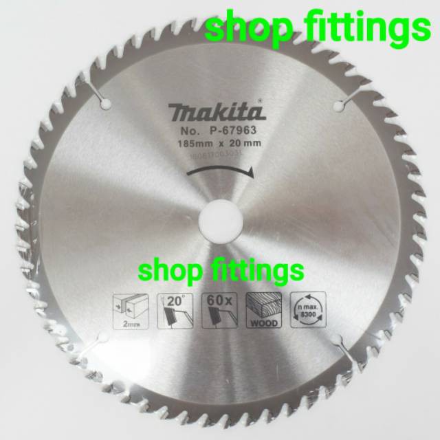 Jual Makita Circular Saw Blade 7 inch x 60 Mata Gergaji Cirkel Kayu Potong Halus P67963 | Shopee ...
