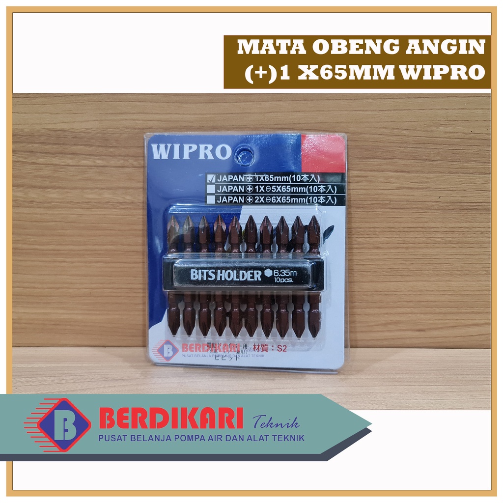 Jual WIPRO 1 Pcs Mata Obeng Plus PH 1 Mata Bor Obeng Angin Magnet PH1 ...