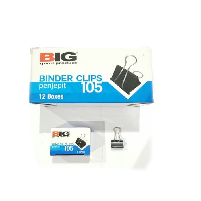Jual BINDER CLIP BIG 105/PAPER CLIP/PENJEPIT KERTAS | Shopee Indonesia