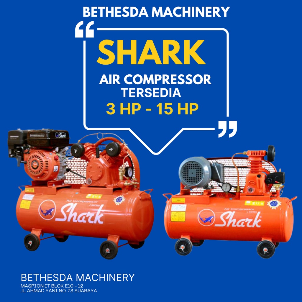 Jual Mesin 15HP Kompresor Shark AMP-FG 15 HP UNLD + Diesel Engine ZS1125M | Shopee Indonesia