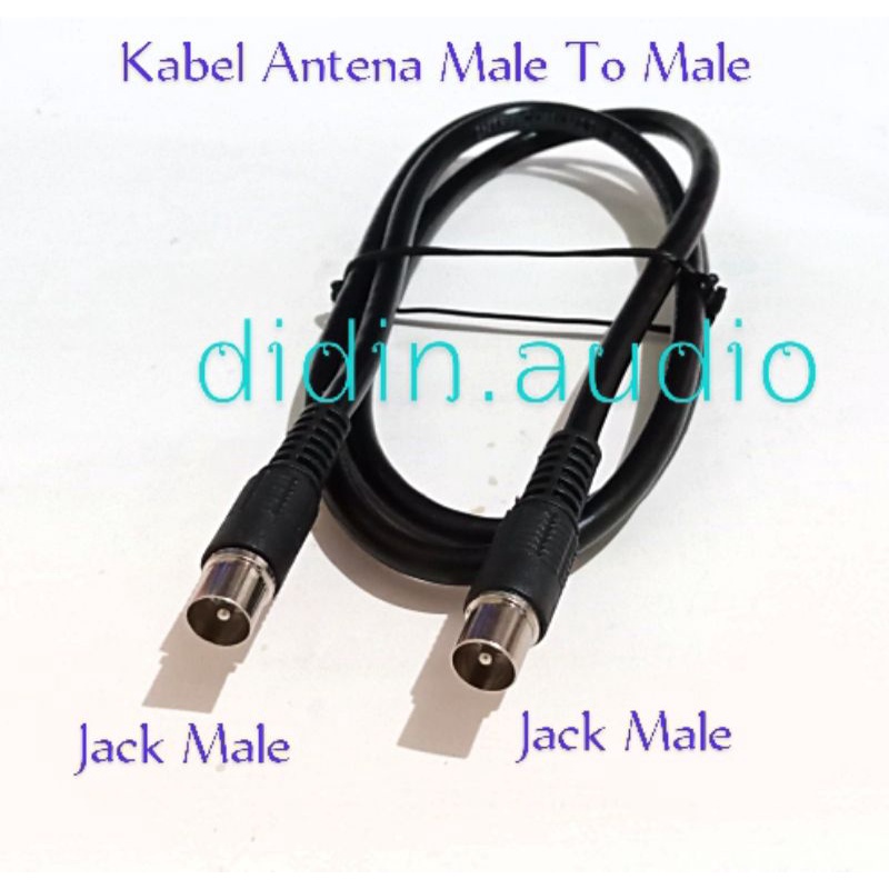 Jual Kabel Antena Tv Digital Analog Male To Male 1 Meter | Shopee Indonesia