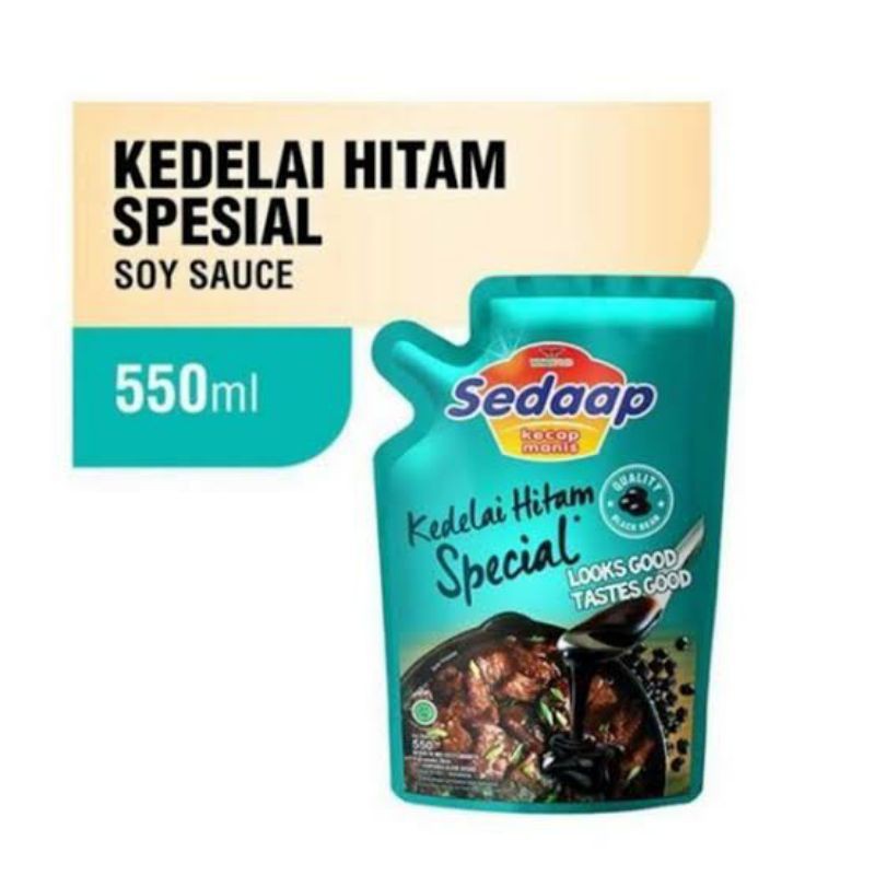 Jual Kecap sedaap kedelai hitam special pouch 550 ml | Shopee Indonesia