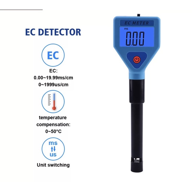 Jual EC-98303 Digital EC Tester Water EC Tester Aquarium Conductivity ...