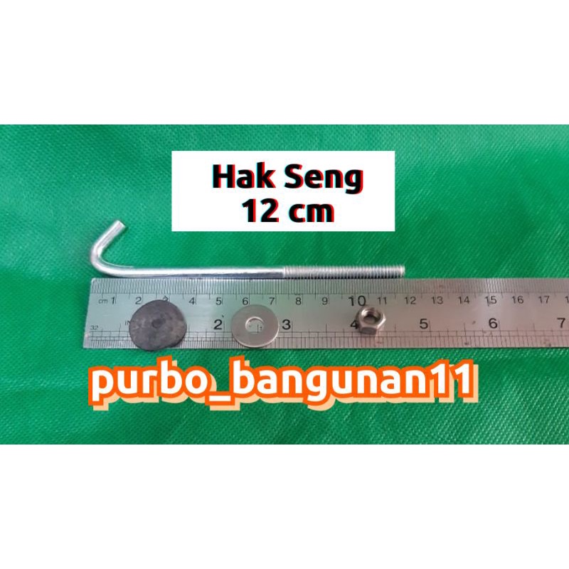 Jual Hak Seng 12 cm // Paku Seng // Baut Seng // Sekrup Seng Gelombang Atap | Shopee Indonesia