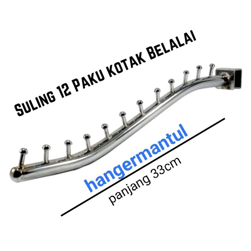 Jual Hanger suling kotak 12 belalai untuk pipa kotak | Shopee Indonesia