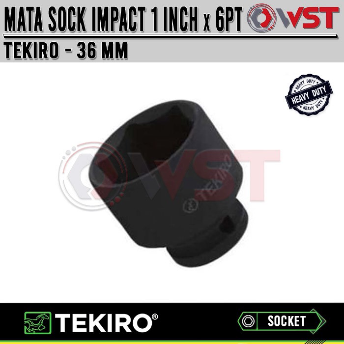 Jual Mata Sock Impact 1inch 36mm TEKIRO 6pt / Mata Sok Impact 1 Inch ...