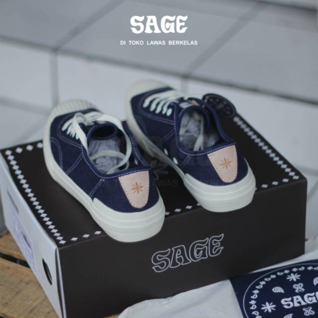 Jual Sage Footwear Tipe 3. Sepatu denim oldskool lawas berkelas ...
