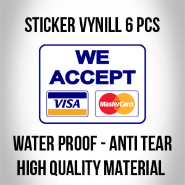 Jual sticker visa master card premium | Shopee Indonesia