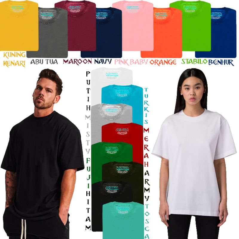 Jual KAOS POLOS SIZE M,L,XL TEBAL PREMIUM | Kaos Polos Coretan Fashion ...