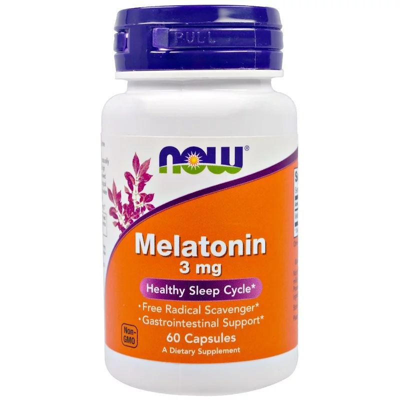 Jual Melatonin 3 mg, 60 Capsules, Now Foods | Suplemen Tidur | Shopee ...