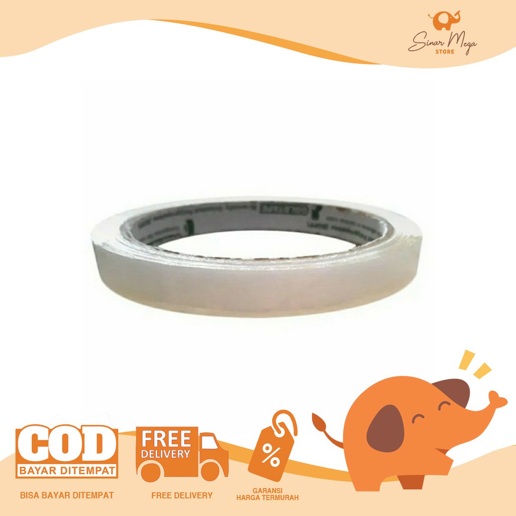 Jual Goldtape Isolasi Bening 12mm / Gold Tape Solasi Transparant 12 mm ...
