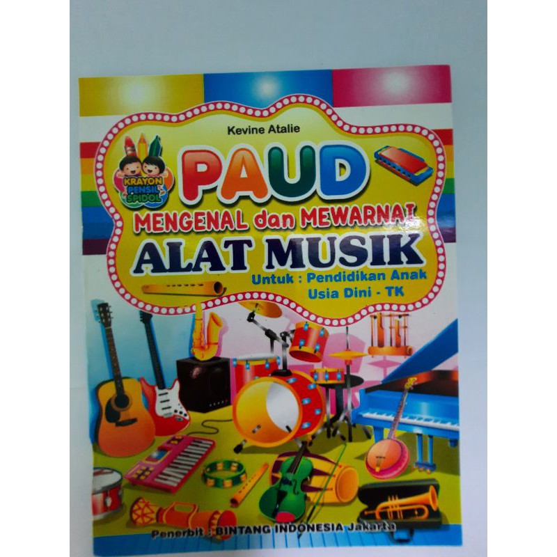 Jual Buku Mewarnai ALAT MUSIK | Shopee Indonesia