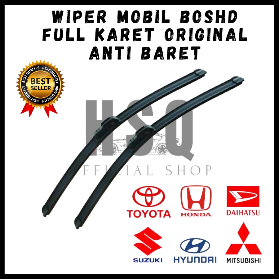 Jual Soft Wiper Mobil Pisang Full Karet Frameless Boshd Aero Tech ORIGINAL | Shopee Indonesia
