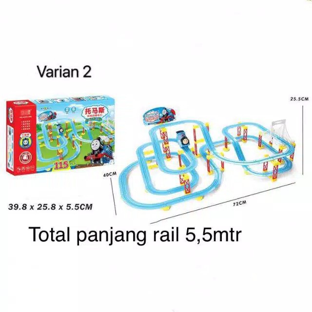 Jual [semuajual] MAINAN RAIL KERETA API MUTER 360 DERAJAT 7,5 mtr ...