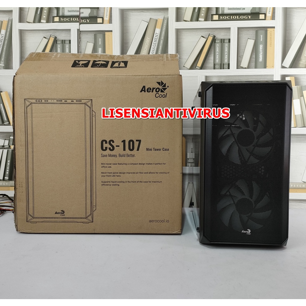 Jual Casing AEROCOOL CASE CS107 CS-107 Mini Tower Case Free 3 FAN RGB ...