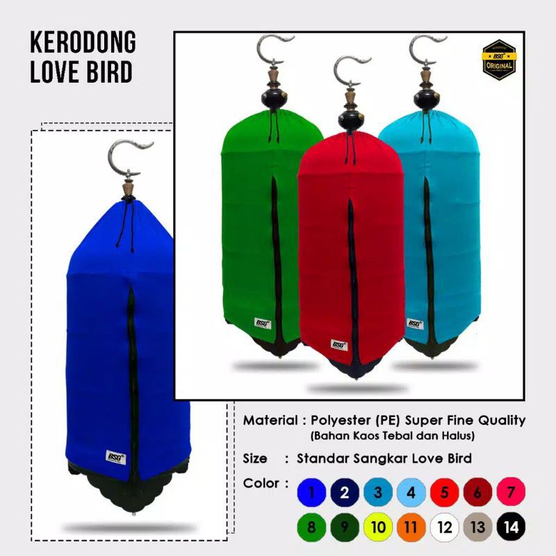 Jual KERODONG SANGKAR BURUNG LOVE BIRD POLOS | Shopee Indonesia