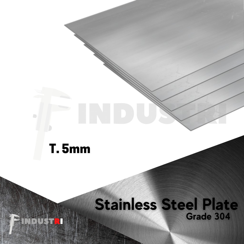 Jual Plat Stainless 5mm | Stainless Steel Plate ukuran custom | Shopee ...