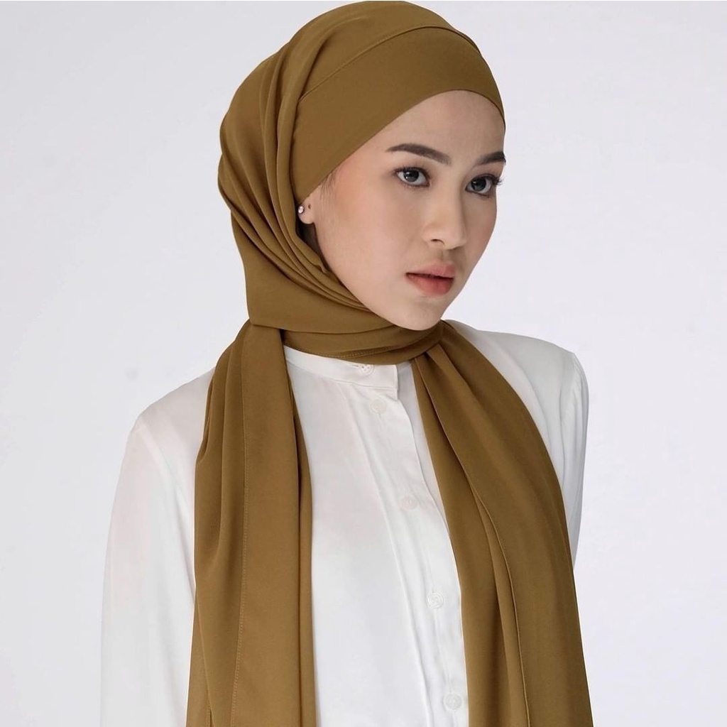 Jual PASHMINA INNER 2IN1 Ceruty Babydoll Viral premium | Shopee Indonesia