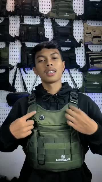 Jual Tas Rompi Dada Pria Hijau Army Premium Chest Bag Tactical | Shopee ...