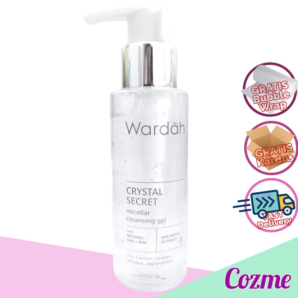 Jual WARDAH CRYSTAL SECRET Micellar Cleansing Gel 95mL | Shopee Indonesia