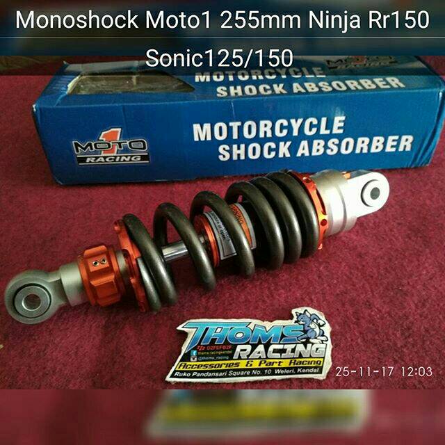 Jual Monoshock Moto1 ukuran 255mm untuk ninja 150RR | Shopee Indonesia