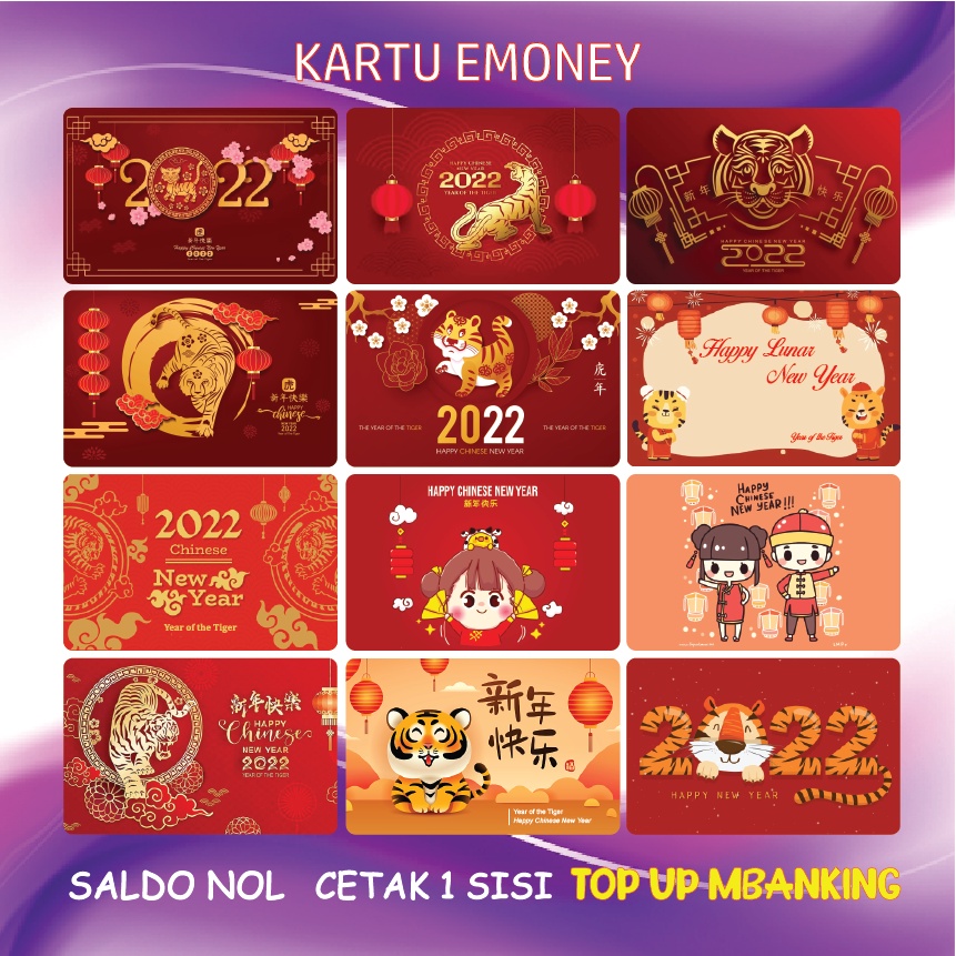 Jual KARTU EMONEY FLAZZ BCA gen 2 / E-money MANDIRI Chinese Happy New Year Imlek Lunar Hadiah ...