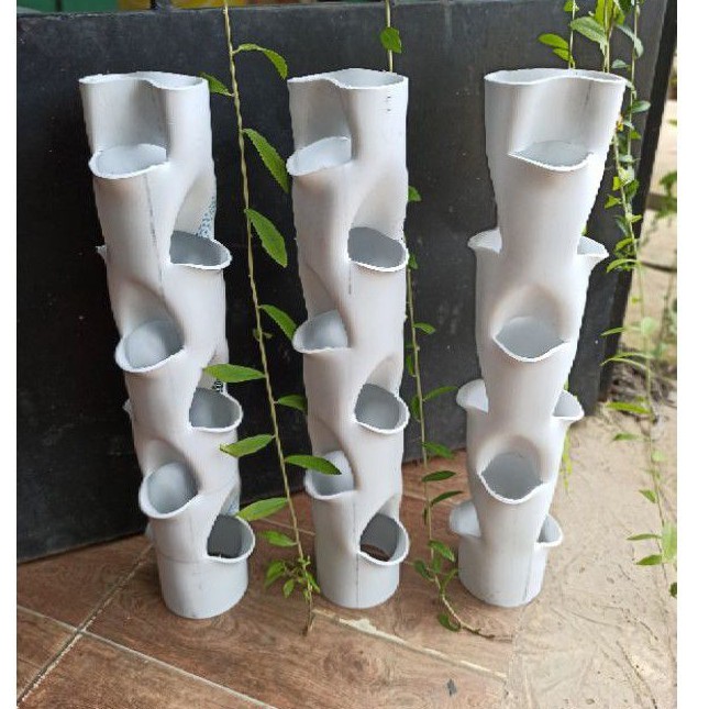 Jual POT TANAMAN VERTIKAL VERTIKULTUR 3 INCH 12 LUBANG 50CM MEDIA TANAH ...