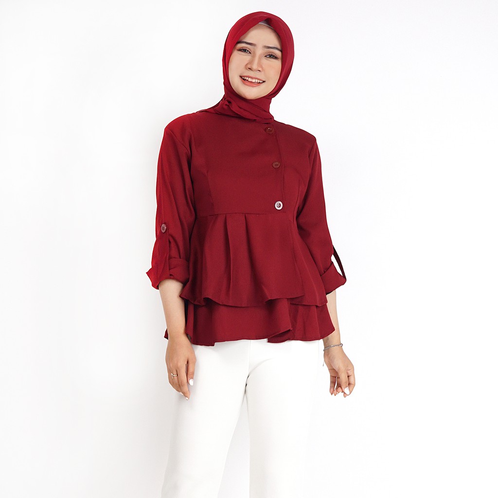 Jual ATASAN TANGAN PANJANG WANITA BLOUSE BUSUI 992 Mrs2 | Shopee Indonesia