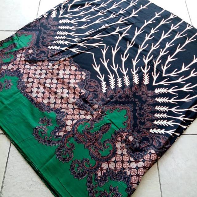 Jual kain batik solo motif kawung gunungan hijau ( Katun Primissima ...