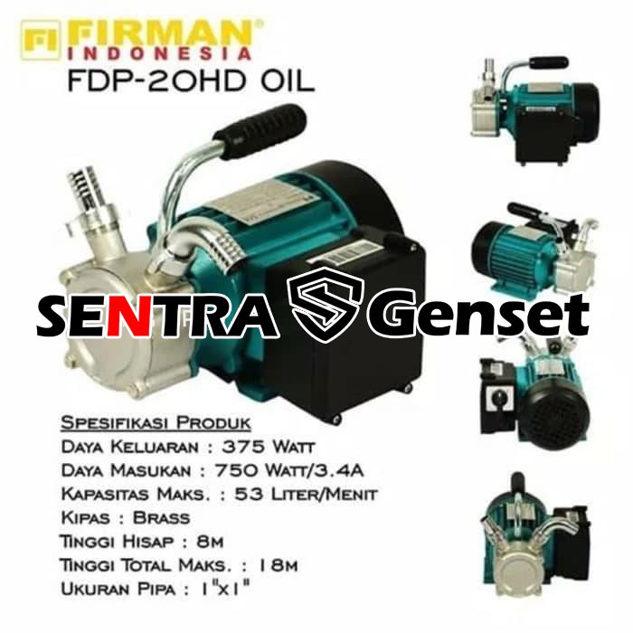 Jual Pompa Oli Firman FDP 20 Pompa cairan kental Oli Solar | Shopee ...