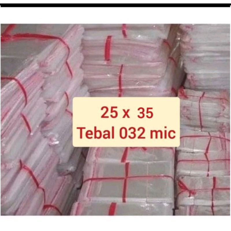 Jual Plastik OPP tebal packing baju tebal ukuran 25 x 35 / 06 Tebal 32 ...