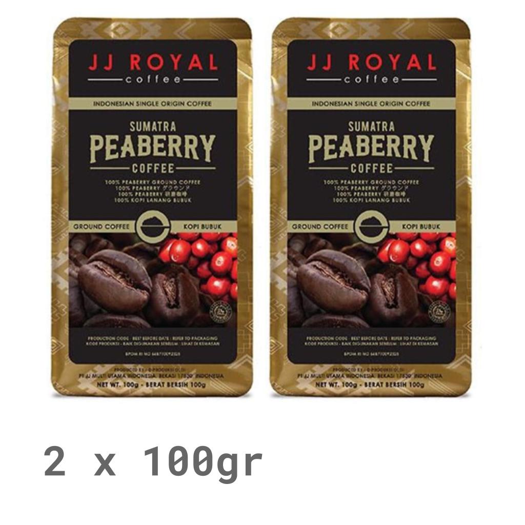 Jual Duo JJ Royal Coffee Peaberry Sumatra Ground Bag 100g | Shopee ...