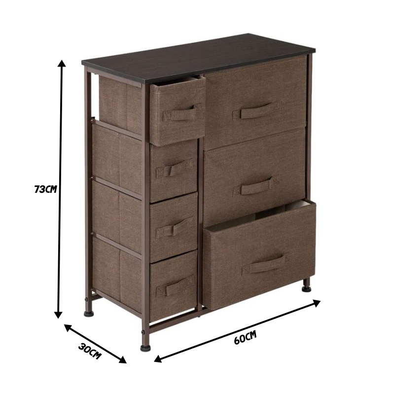 Jual Lemari Aesthetic Lemari Minimalis 2 Susun 7 Laci Lemari Sisi ...