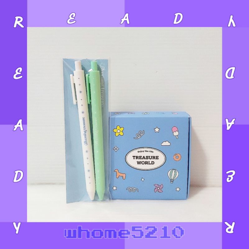 Jual [READY] TREASURE World Memo Notepad + BLOOMING Ball Point Pen Set ...
