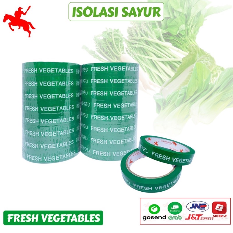 Jual Isolasi / Isolasi sayur fresh vegetable/ Lakban fresh vegetable ...