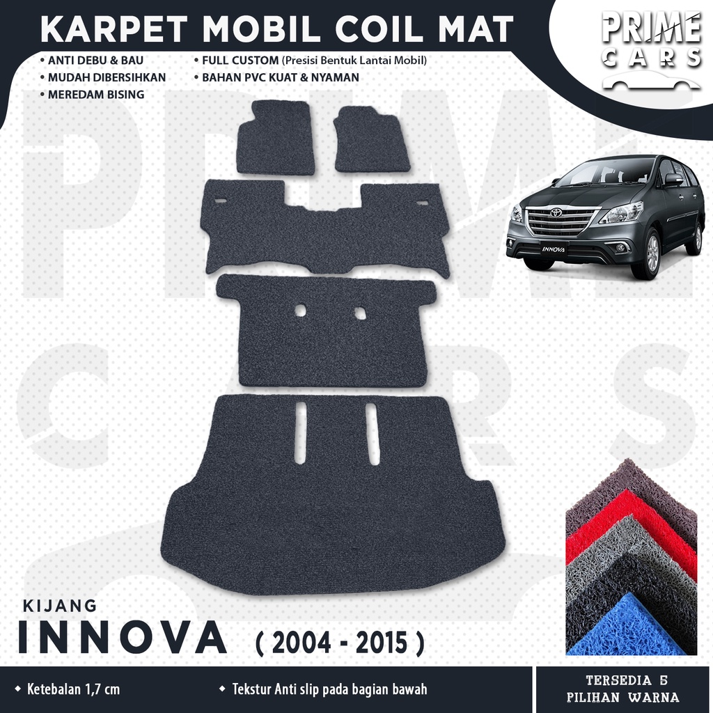 Jual Karpet Mobil Coil Mat INNOVA 2004-2015 tipe Old - Full set Bagasi ...