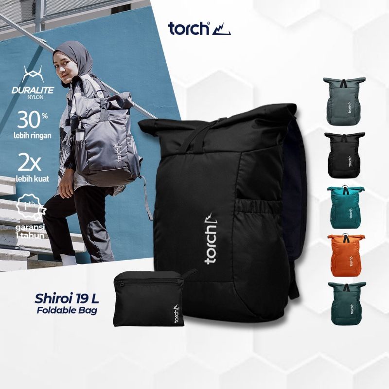 Jual Torch Tas Ransel Punggung Lipat Pria Wanita Shiroi 19L Grey ...