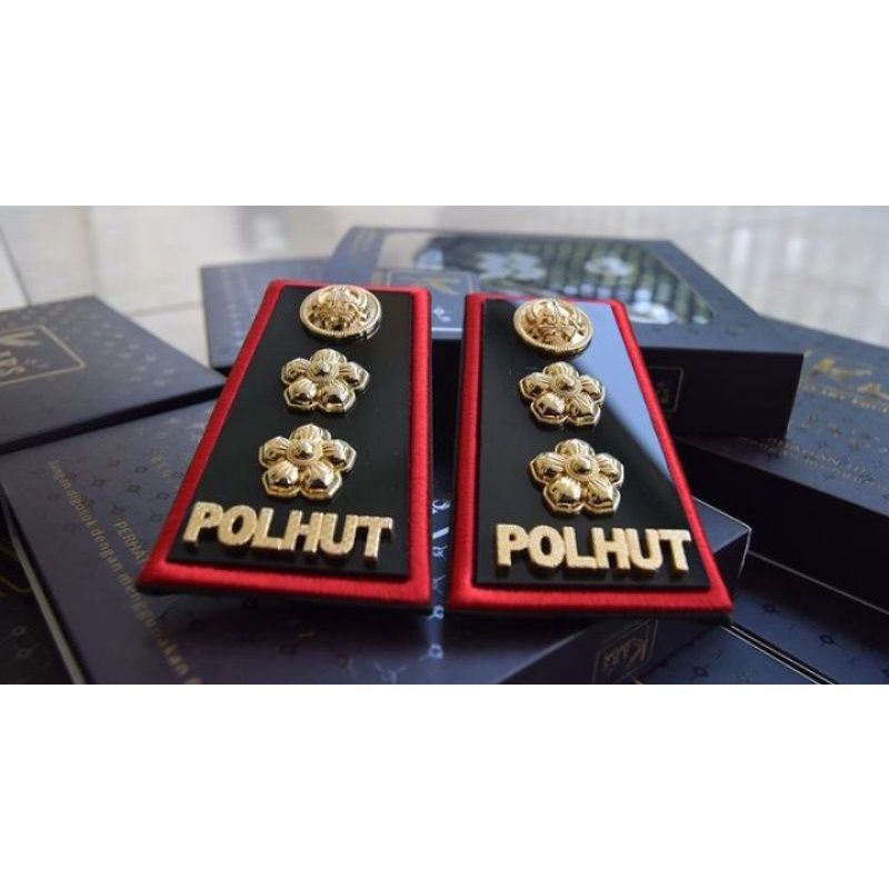 Jual PANGKAT POLHUT(POLISI KEHUTANAN)KAIN MIKA AKRILIK GOLONGAN 4A ...