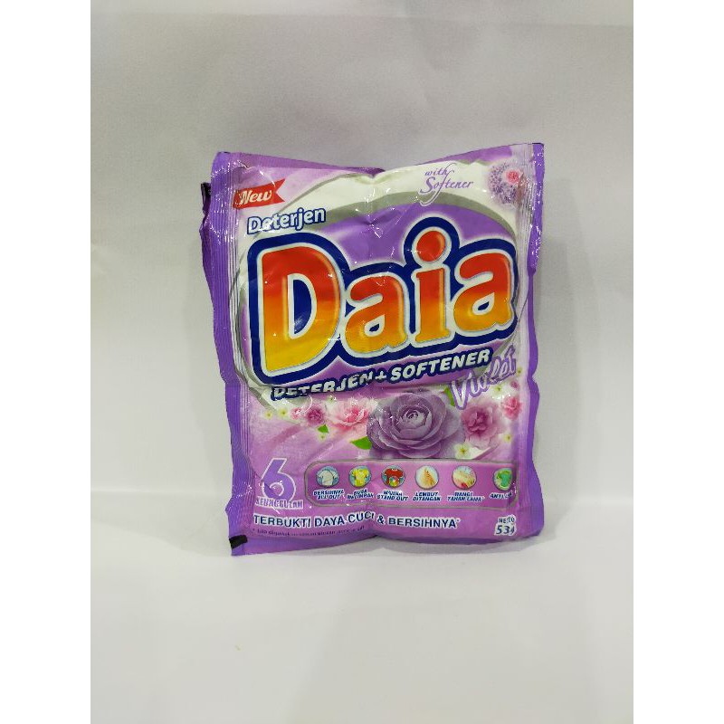 Jual Daia Detergent Bubuk Sachet / Rentengan (1 Renteng Isi 6 Sachet ...