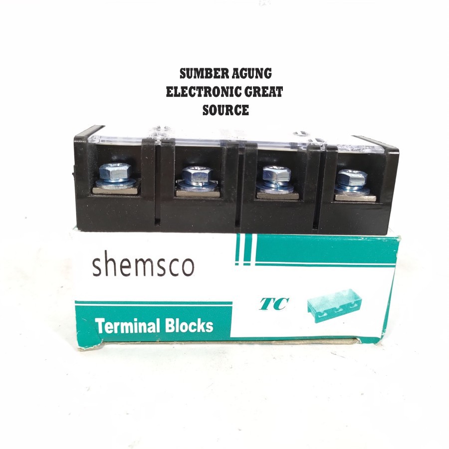 Jual Shemsco Terminal Blocks TC 60A 4P Blok Sambungan Kabel Dengan Kaca | Shopee Indonesia