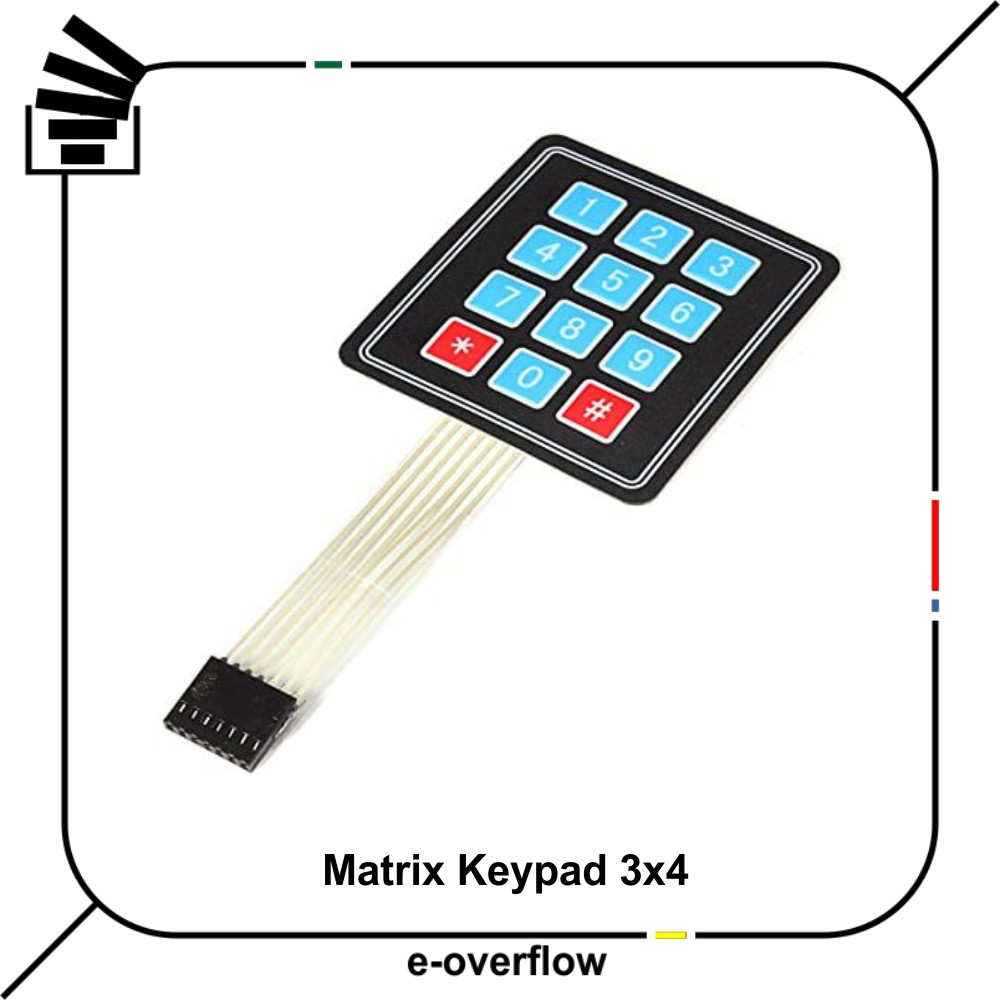 Jual Keypad Matrix 3x4 Membrane 3 X 4 | Shopee Indonesia