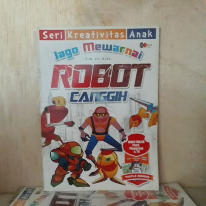 Jual Buku Keterampilan Anak - Jago Mewarnai Robot Canggih (Seri Kreativitas Anak) | Shopee Indonesia