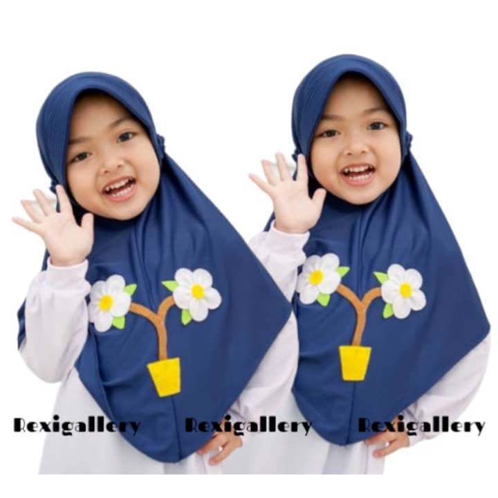 Jual JILBAB ANAK BUNGA POT - JILBAB ANAK VARIASI BUNGA - JILBAB ANAK TK ...